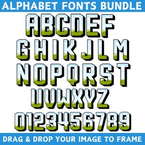 Alphabets Canva Editable, Letters Canva Template, Canva Frames, A-Z ...