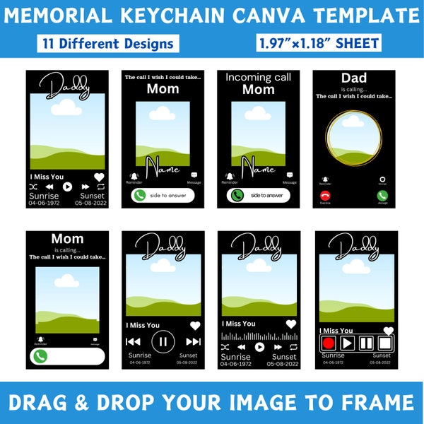 Keychain Template - Etsy