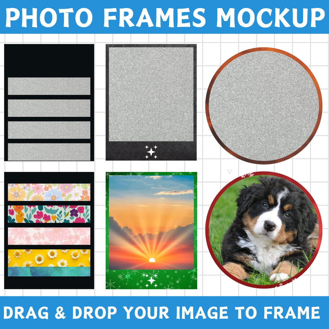 Canva Photo Frames Mockup Template, Photo Frames Mockup Template, Canva ...
