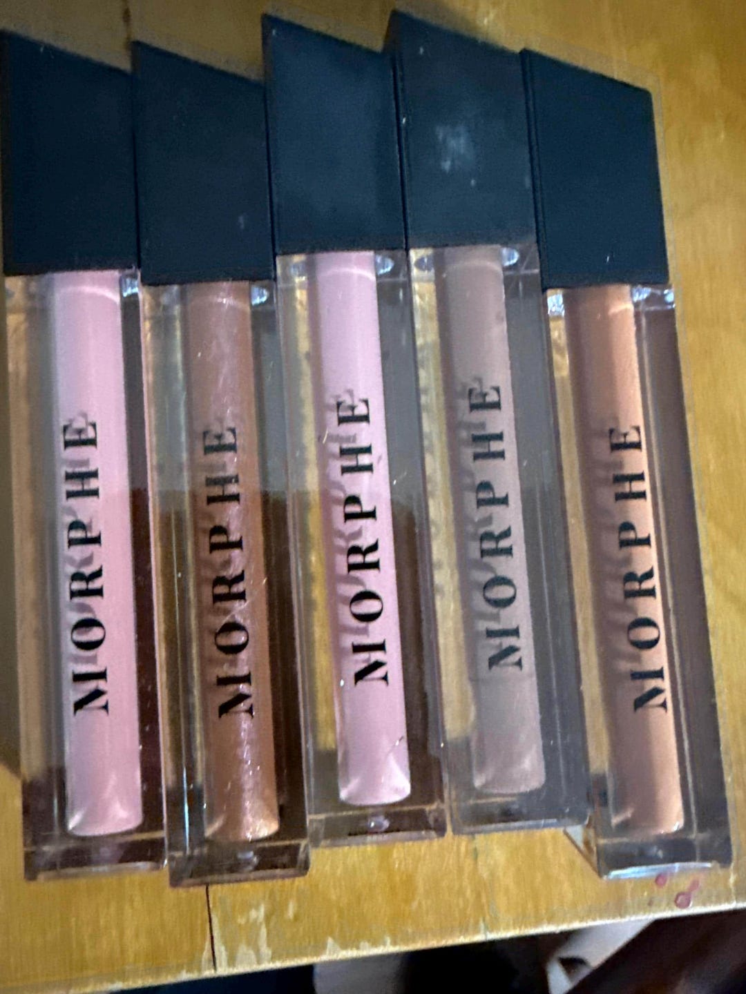 MORPHE Lip Gloss Set in Morphe Bag.. Valentine Gift! 5 Shades : Pop,chill,sing Along,hotshot ...