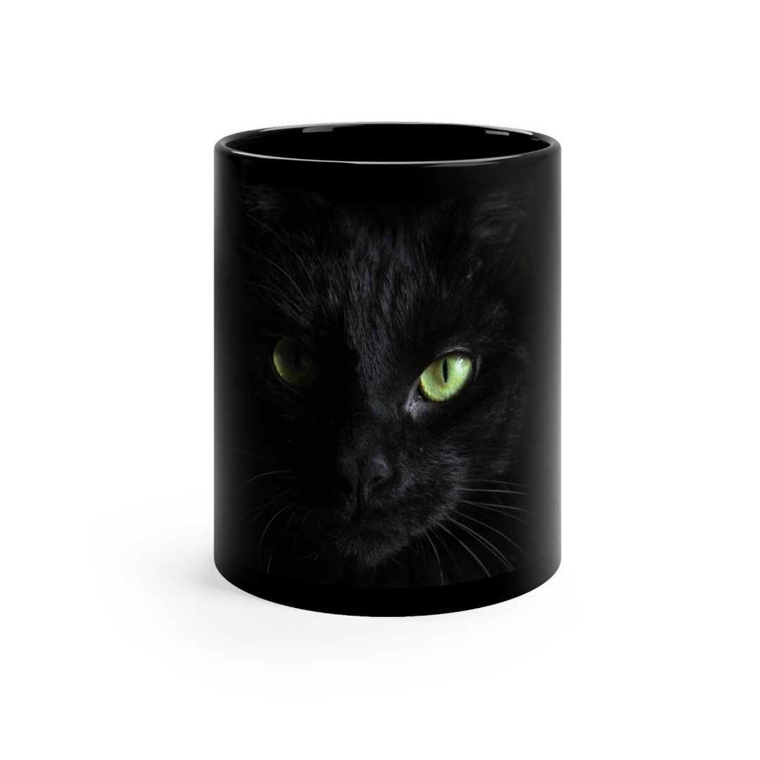 Black Cat Mug Cat Lover Funny Cat Mug Black Cat Gift Kitty Cat Mugs ...