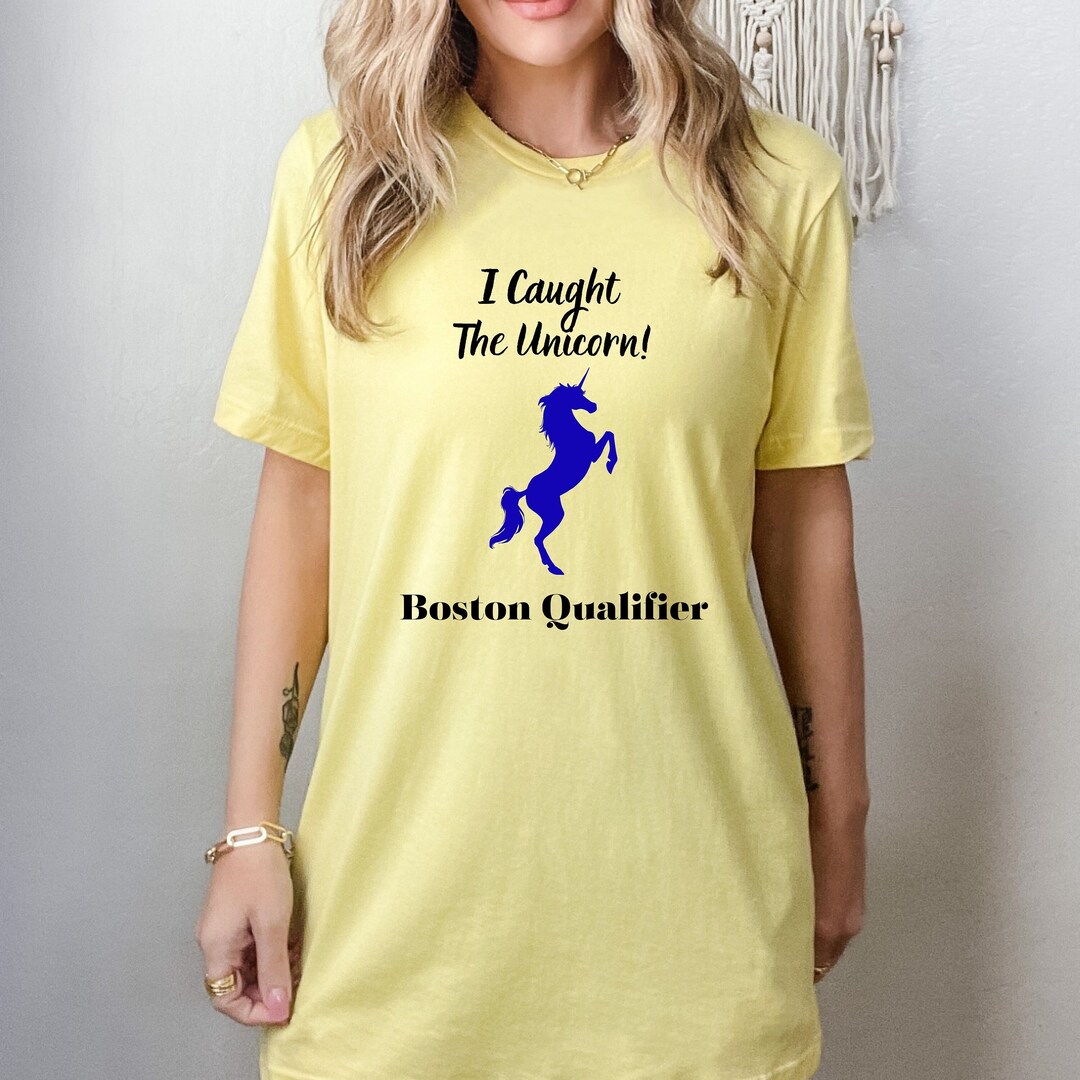 Boston Qualifier T-shirt| Unicorn Running Tee| Marathon Runner BQ Gift ...