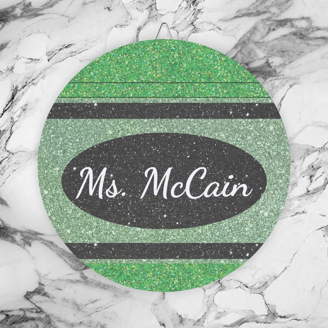 Custom Crayon Wood Sign, Classroom Door Sign, Teacher Gift, Back to ...