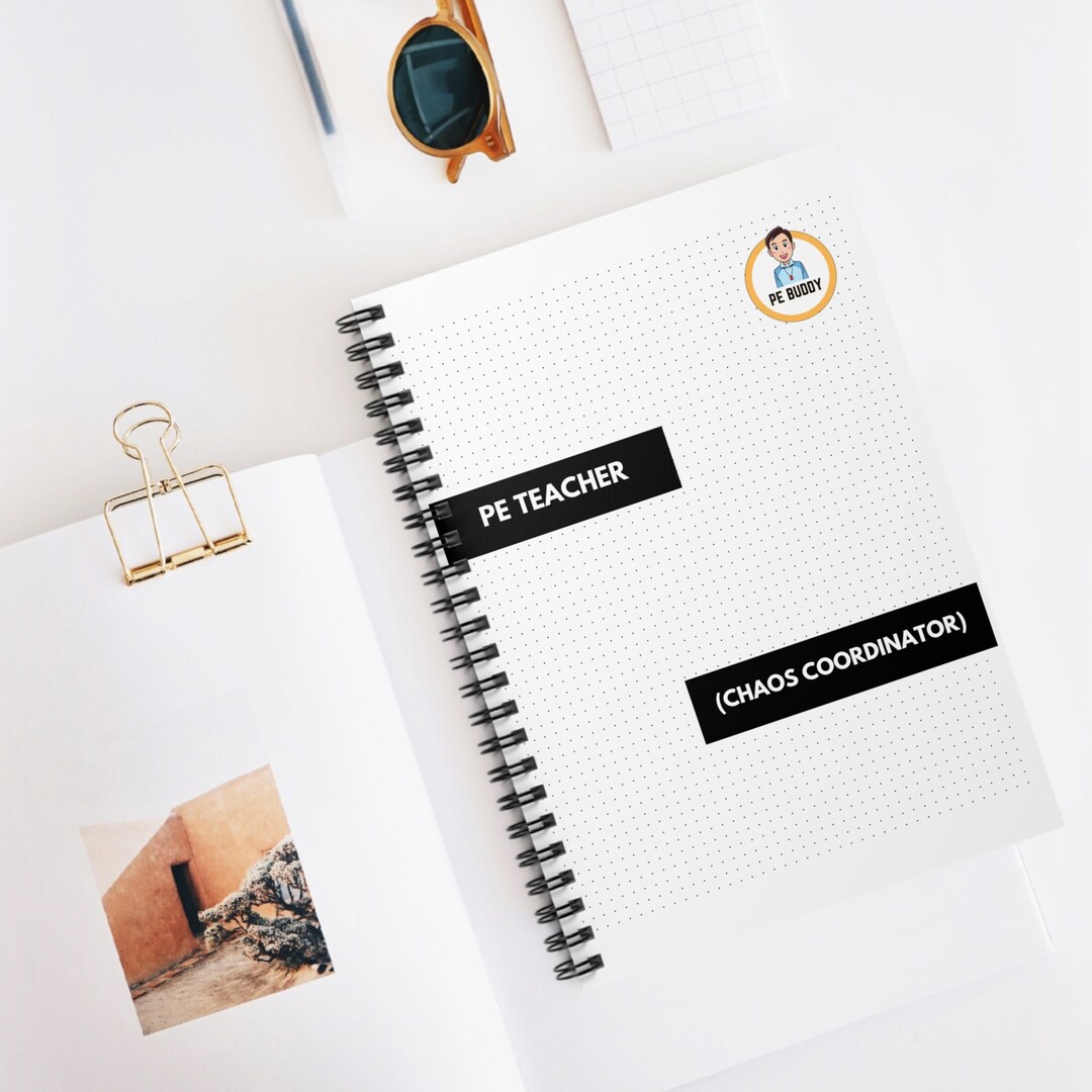 PE Teacher/chaos Coordinator Spiral Notebook - Ruled Line | Perfect PE ...