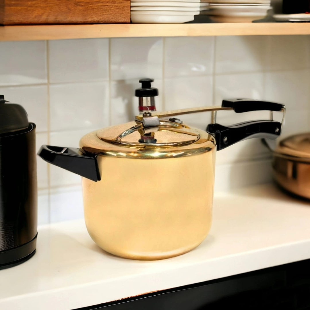 100% Pure Brass Solid Cooker With Tin Coating ( Kalai ) Inside. - Etsy