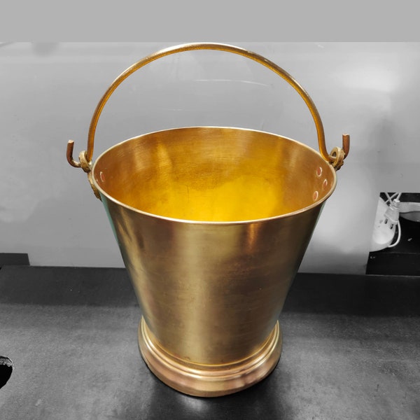 Antique Brass Bucket - Etsy