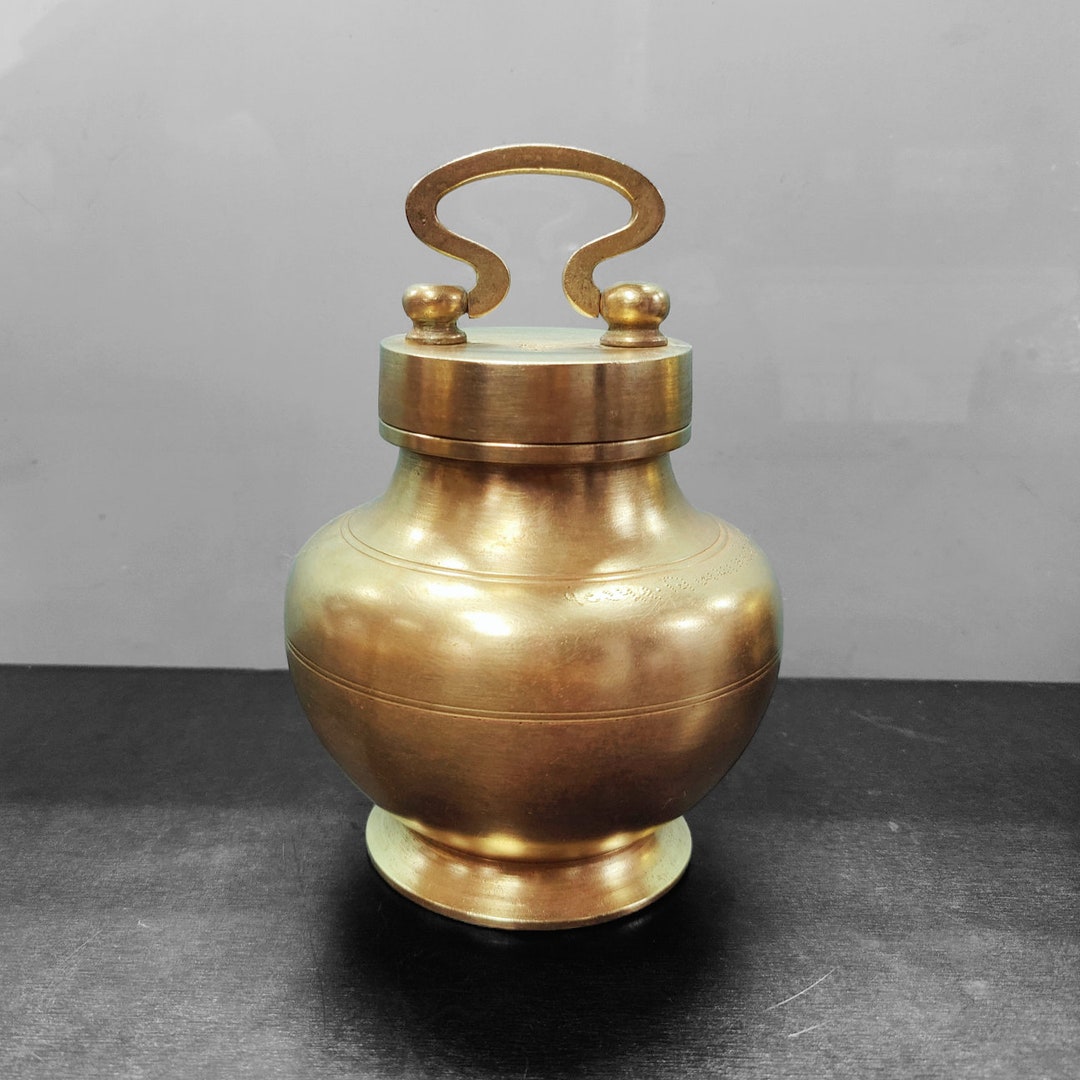 Antique Brass Ganga Jal Lota / Water Pot - Etsy