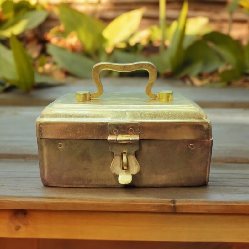Rare Antique Brass Paan Daan Beetle Nut Supari Box - Etsy