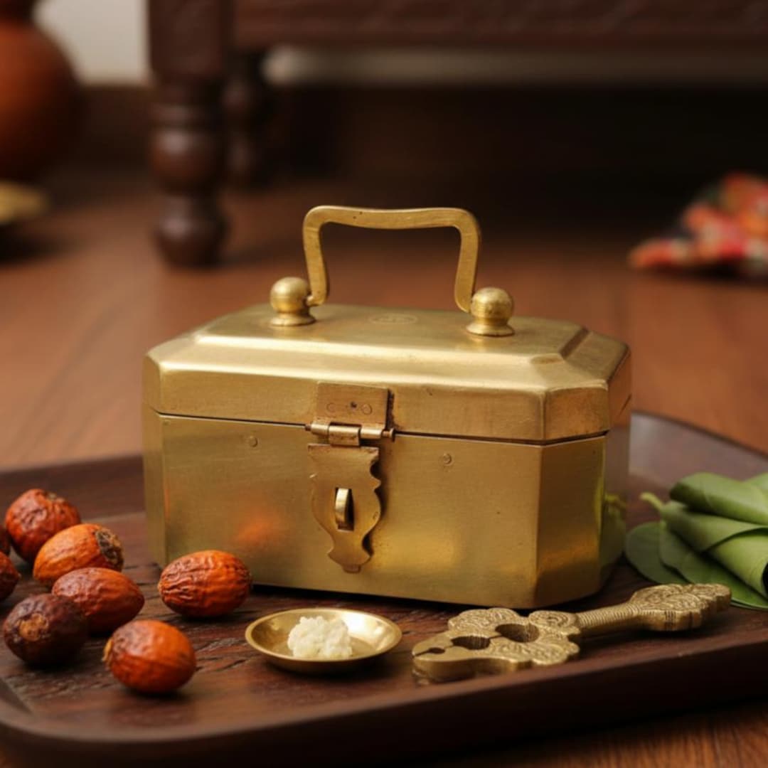Rare Vintage Brass Paan Daan - Betel Nut Supari Box - Etsy