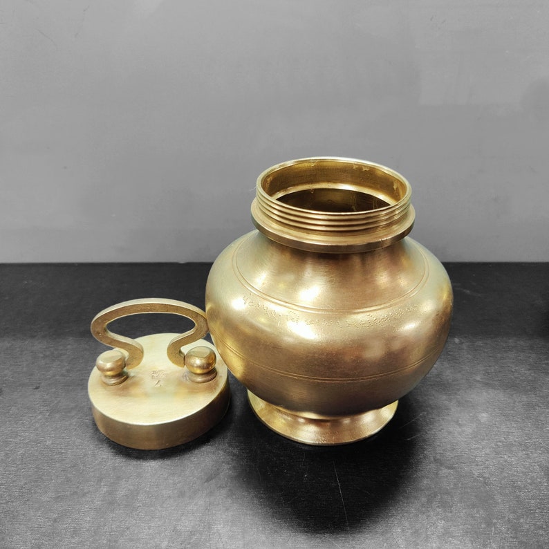 Antique Brass Ganga Jal Lota / Water Pot - Etsy