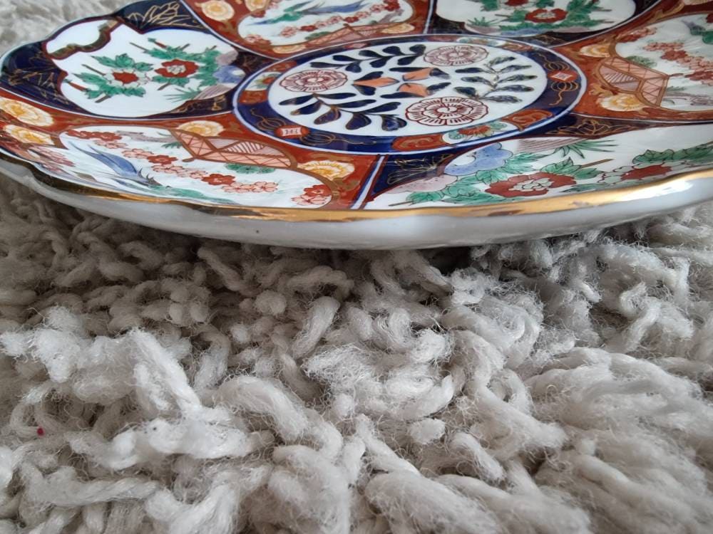 Large Gold Imari Plate Rare and Hand Painted Japanese - Etsy UK