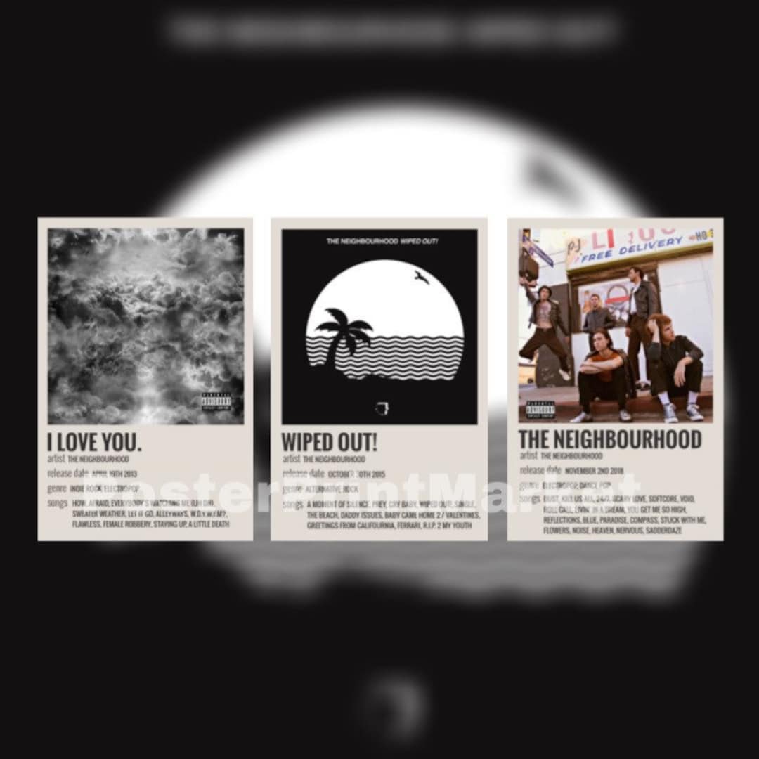 The Neighbourhood Minimalist Aesthetic Album Poster Print - Etsy