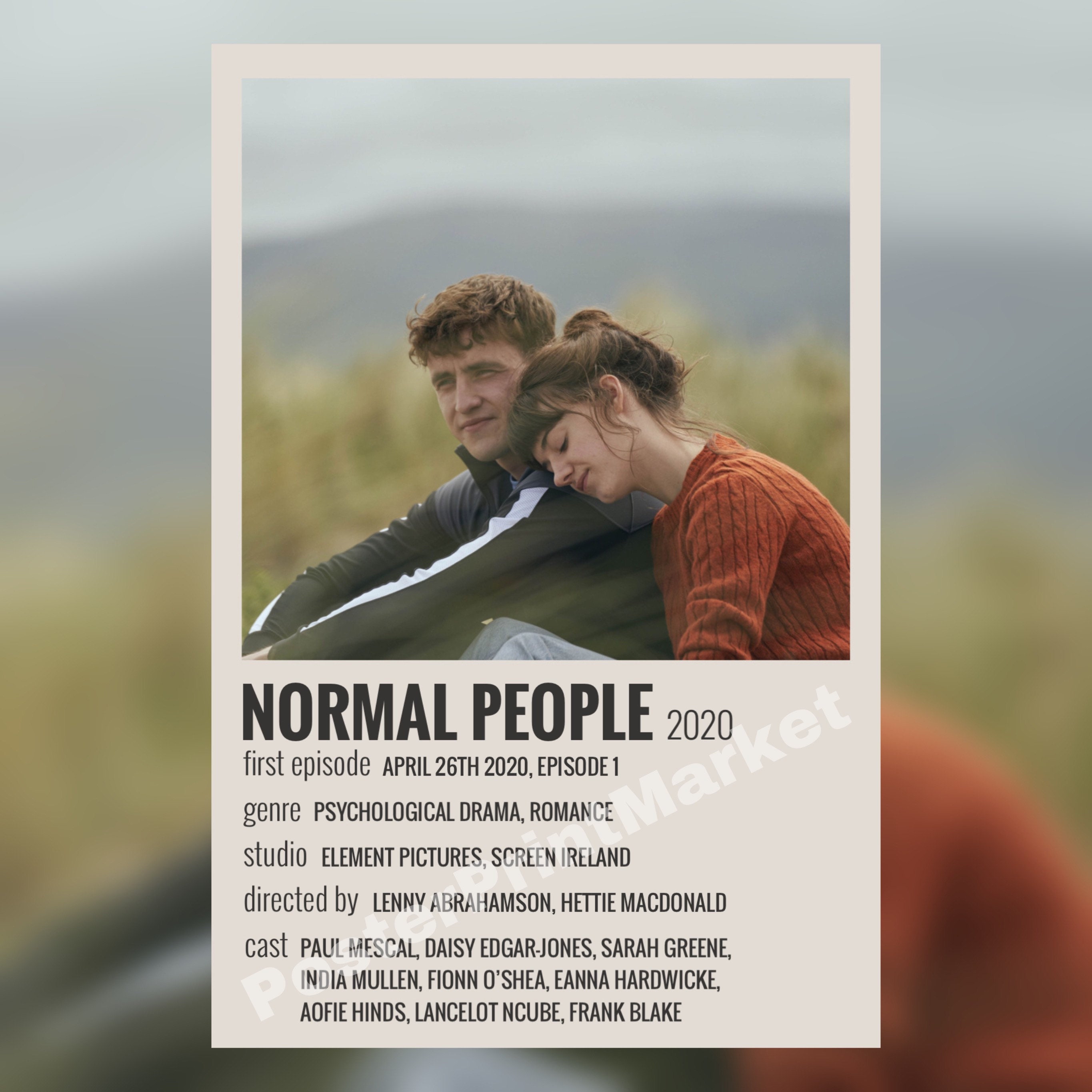 Normal People Aesthetic Poster Print - Etsy UK
