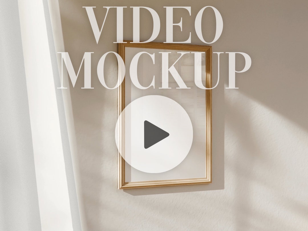 Video Frame Mockup | DIN A ISO | Vertical | Seamless Loop | Animated ...