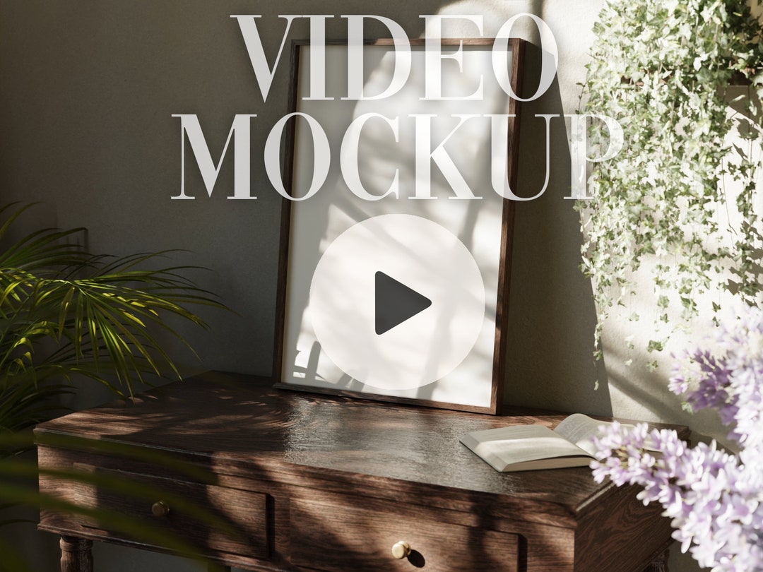 Video Frame Mockup | DIN A ISO | Seamless Loop | Animated Mockup ...