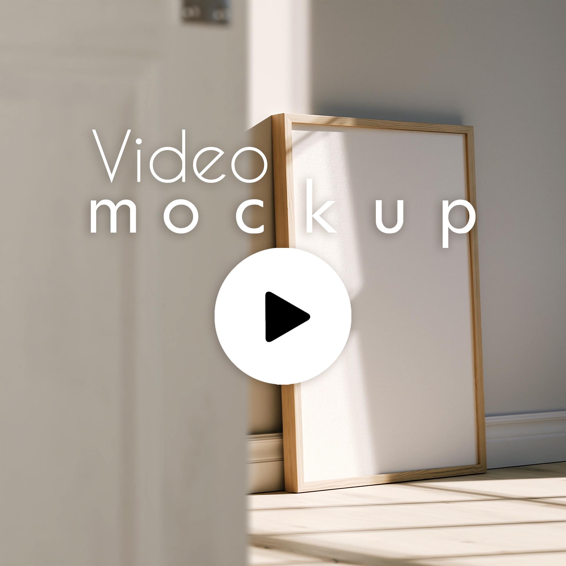 Animated Video Frame Mockup: Vertical DIN A ISO, 3 Scenes, Minimalist ...
