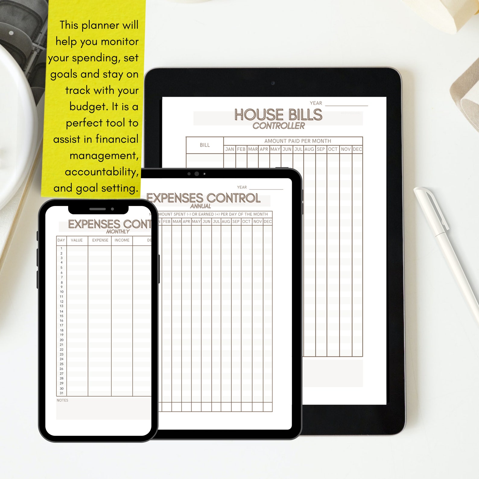 ADHD Planner House Freak Printable Instant Download Undated Simple and ...