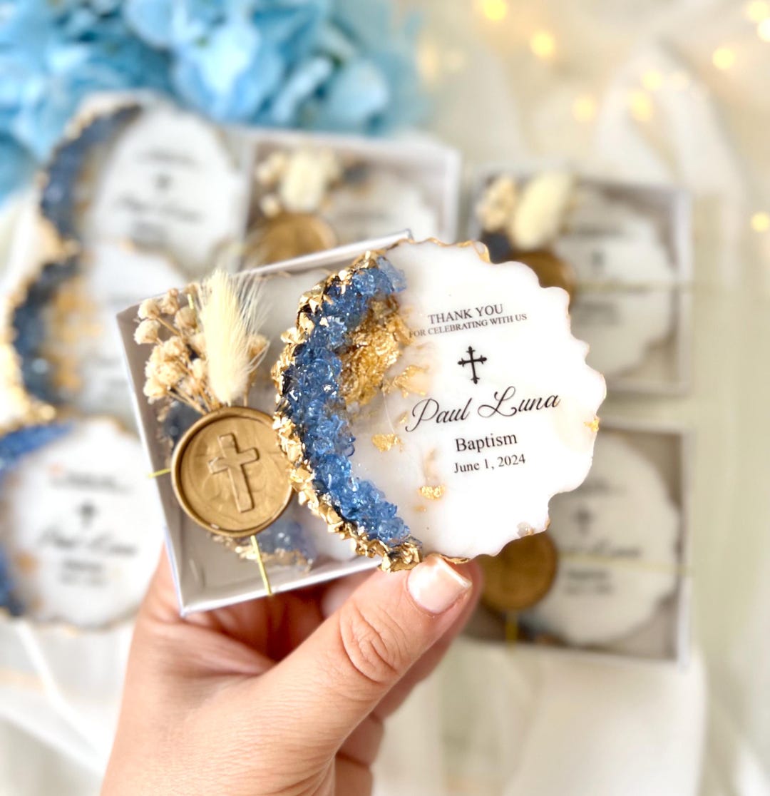 Personalized Baptism Magnet Favors, Christening Gift, First Communion ...