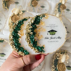 Custom College Graduation Coaster Favor,masters Graduaiton,class of ...