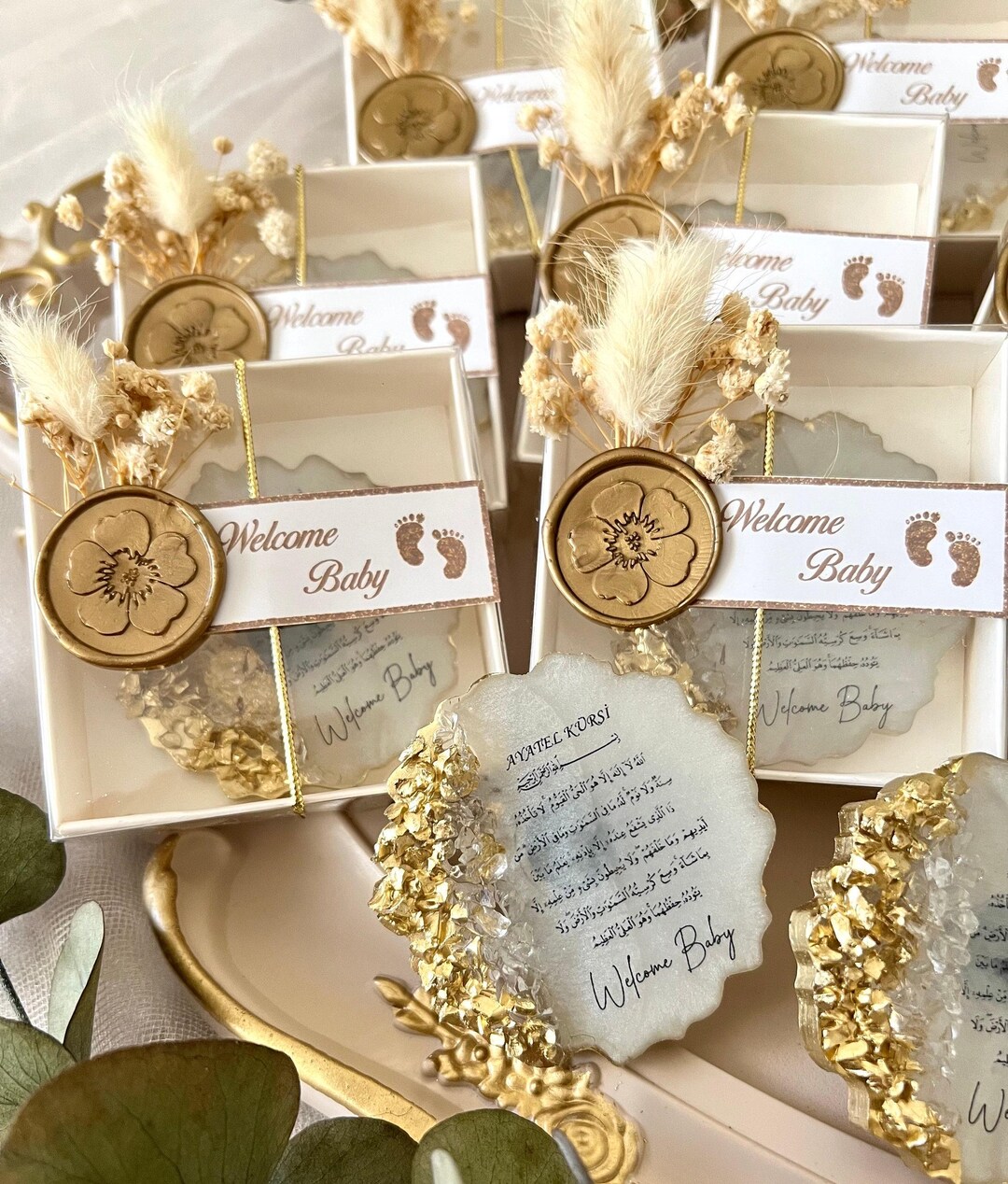 Ayatul Kursi Magnet Favor: Personalized Islamic Baby Shower Keepsake - Etsy