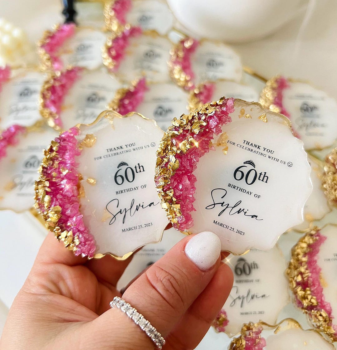 Personalized Adult Birthday Favor,50th 60th 70th Magnet Birthday Party ...