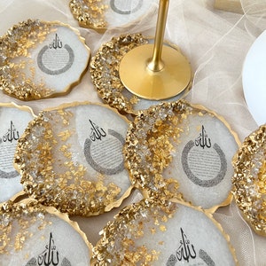 Personalized Ayatul Kursi Epoxy Coaster Favor,muslim Wedding Favor ...