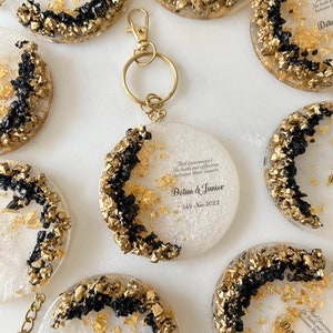 Wedding Favors Epoxy Keychain for Guest, Save the Date Keychain,wedding ...