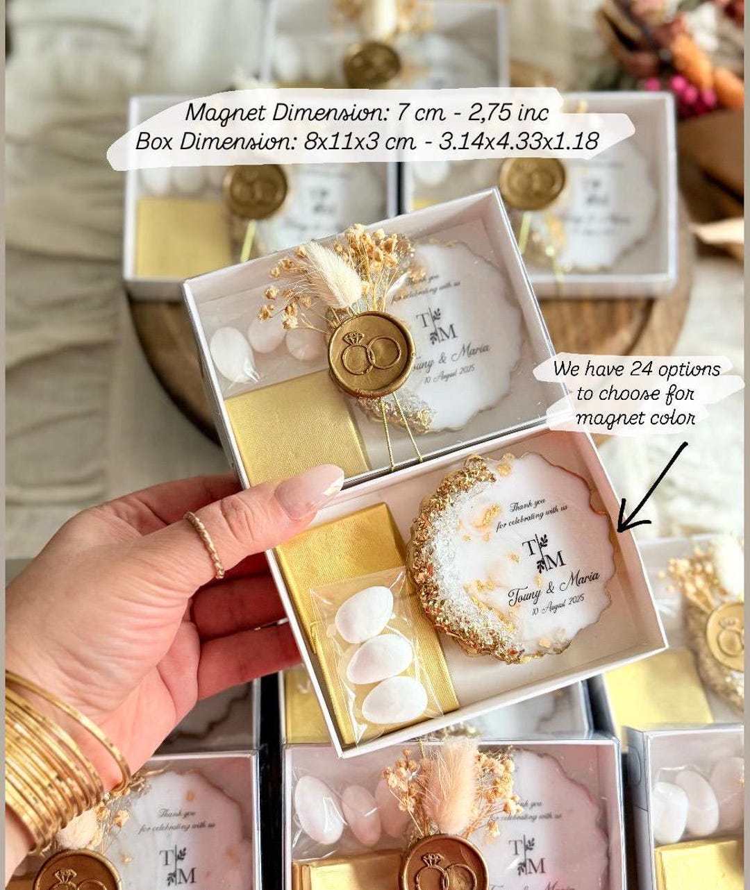 Personalized Wedding Magnet Party Favors for Guest, Unique Wedding ...