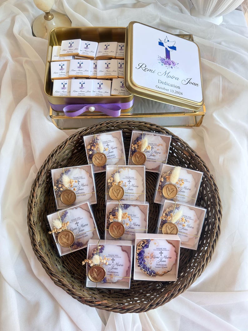 Personalized Baptism Magnet Favors, Religious Keepsake Gift - Etsy