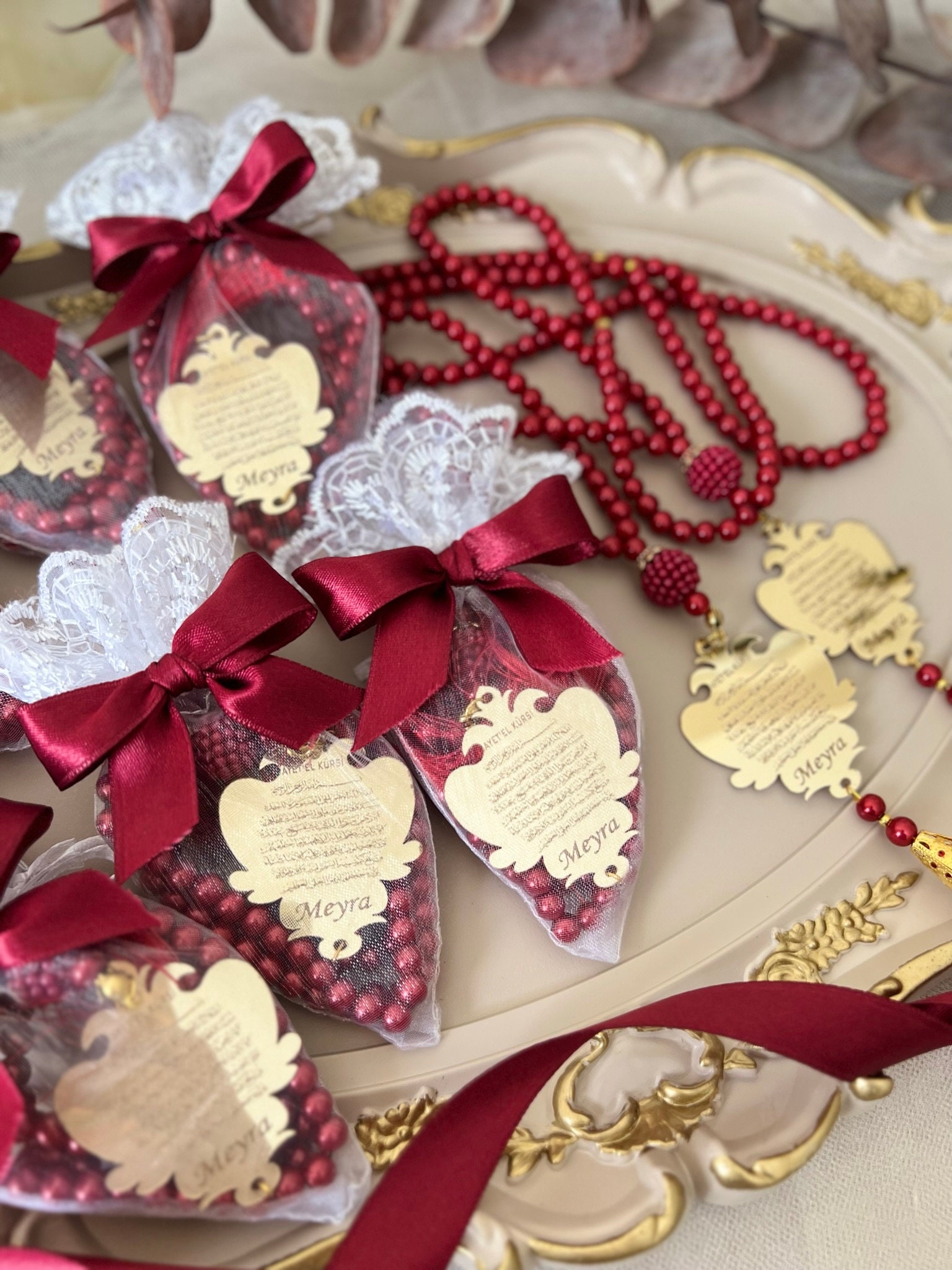 Personalized Islamic Baby Shower Favors Prayer Beads Tasbeeh - Etsy