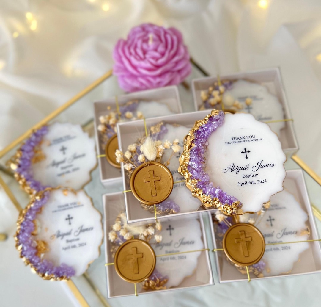 Personalized Baptism Magnet Favor, Christening Baptism Favor, Religious ...