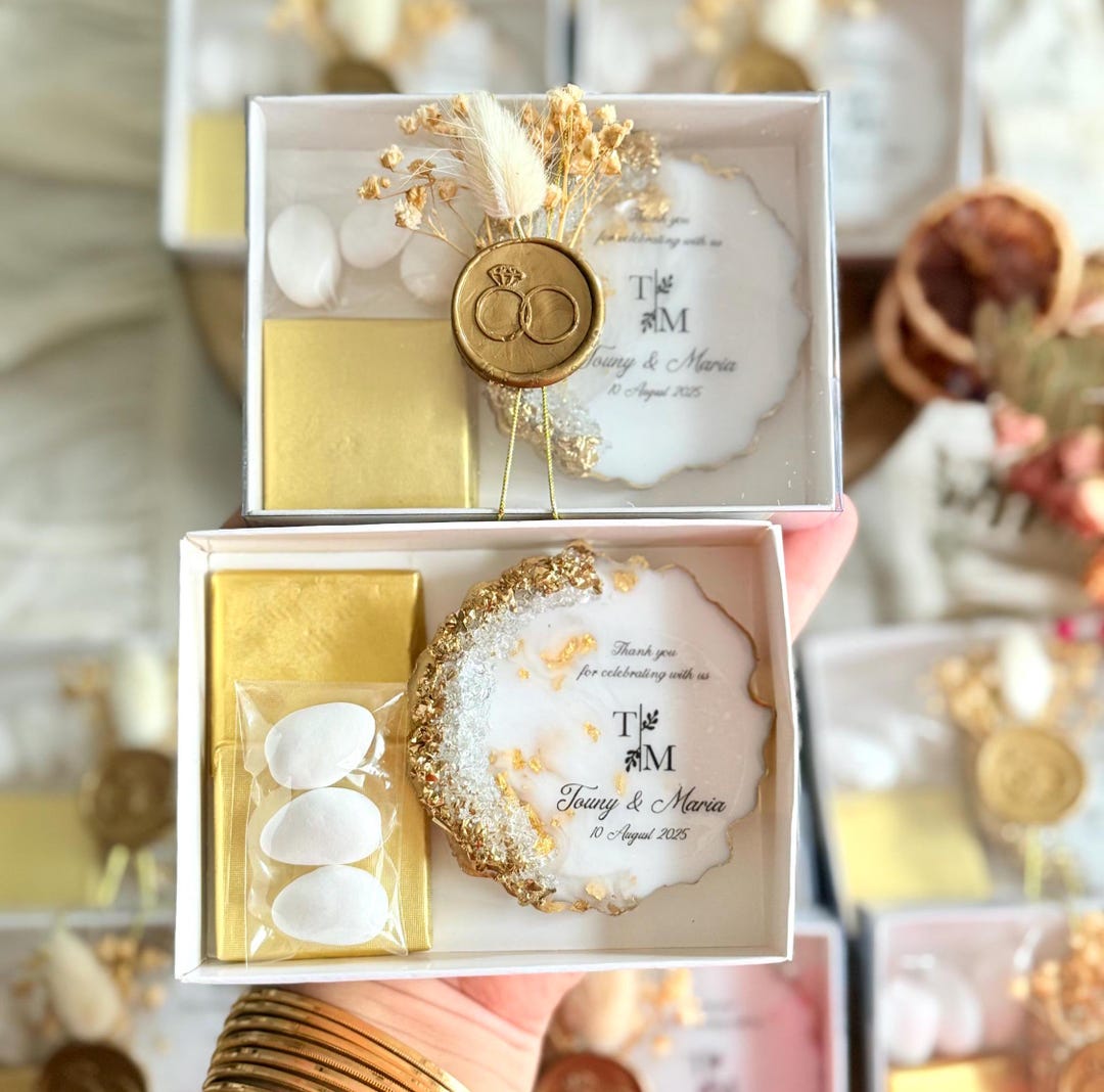 Personalized Wedding Elegant Magnet Party Favors for Guest in Bulk ...