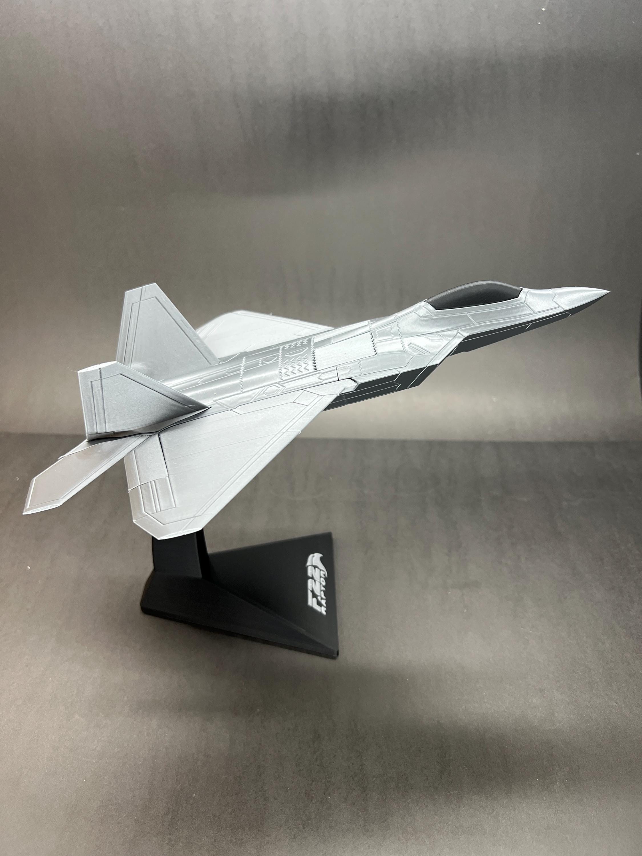 F-22 Raptor Desk Model With Stand, Lockheed Martin Fighter Jet F22 ...