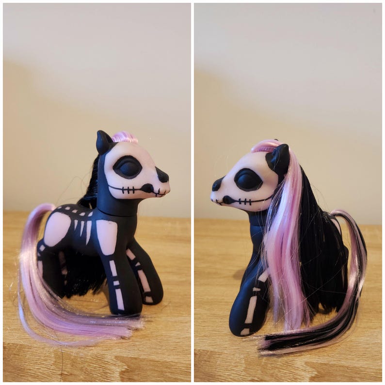 Skeleton Custom My Little Pony Halloween G3 Mlp Goth Horror - Etsy