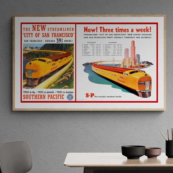 Streamliner Train - Etsy