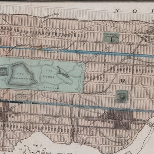Map of the City of New York Showing Proposed Arcade Underground Railway ...