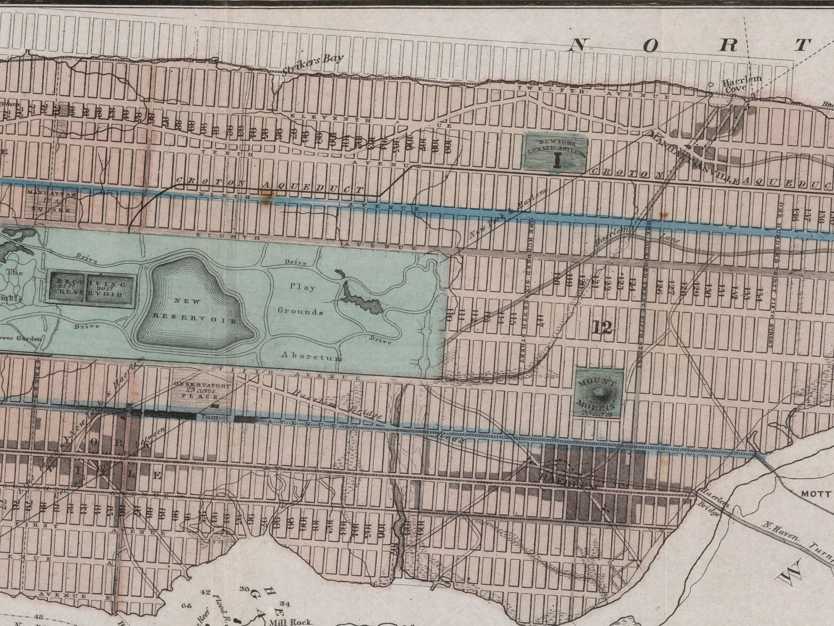 Map of the City of New York Showing Proposed Arcade - Etsy Australia