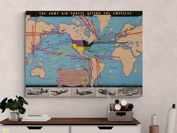 Americas Map Air Forces