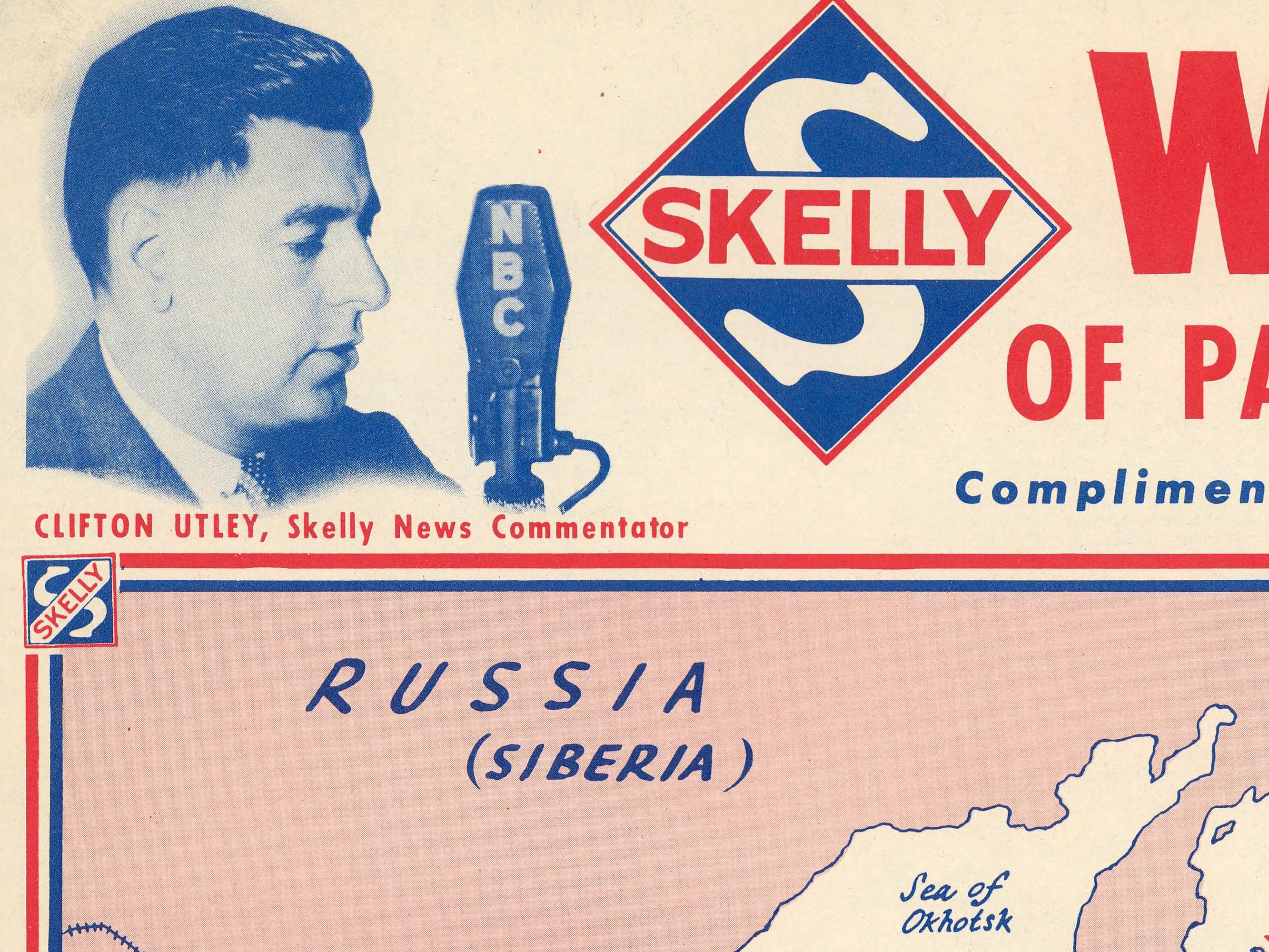 Vintage War Map of the Pacific and Far East 1944 Skellyman Illustrated ...