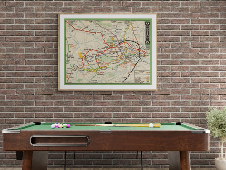 Tube Map London Underground Railways 1912 Old Tube Map Antique - Etsy