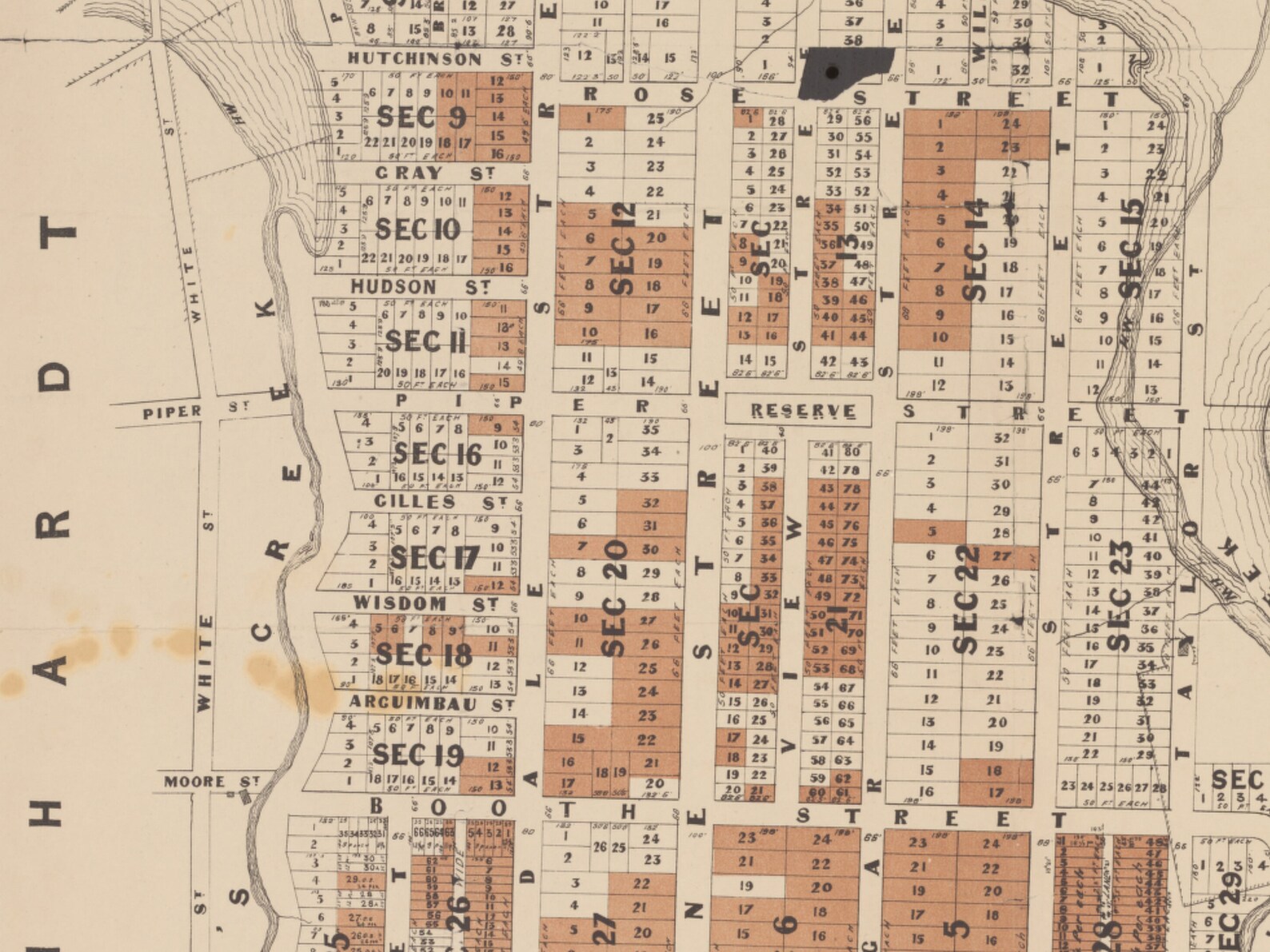North Annandale Vintage Estate Sales Map 1900 Roselle Bay Glebe ...