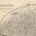 Vintage Map Calcutta Kolkata India 1842 History Fort William Street Map ...