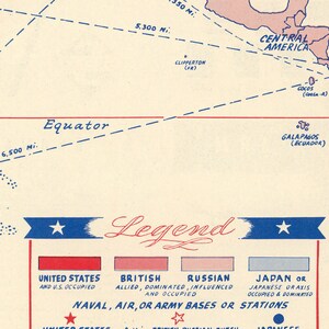 Vintage War Map of the Pacific and Far East 1944 Skellyman Illustrated ...