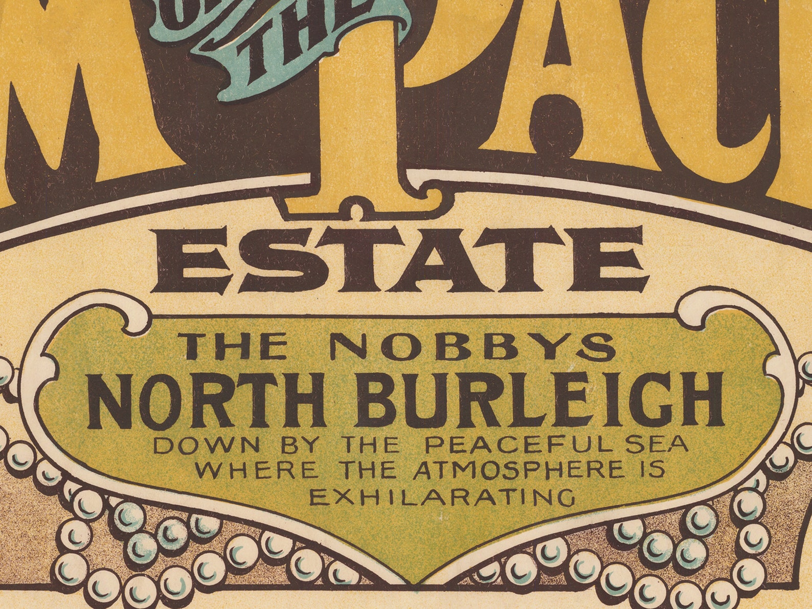 Vintage Gold Coast Estate Map Poster: Nobby & Mermaid Beach, Queensland ...