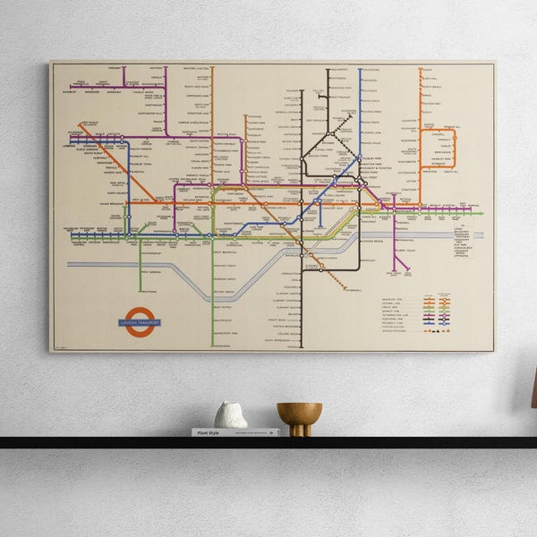 Tube Map - Etsy UK