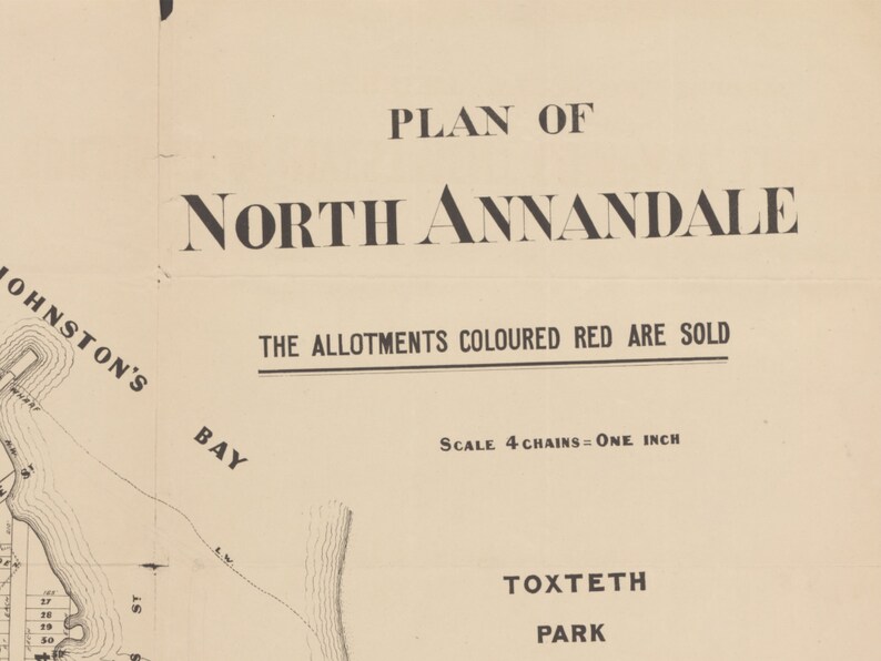North Annandale Vintage Estate Sales Map 1900 Roselle Bay Glebe ...