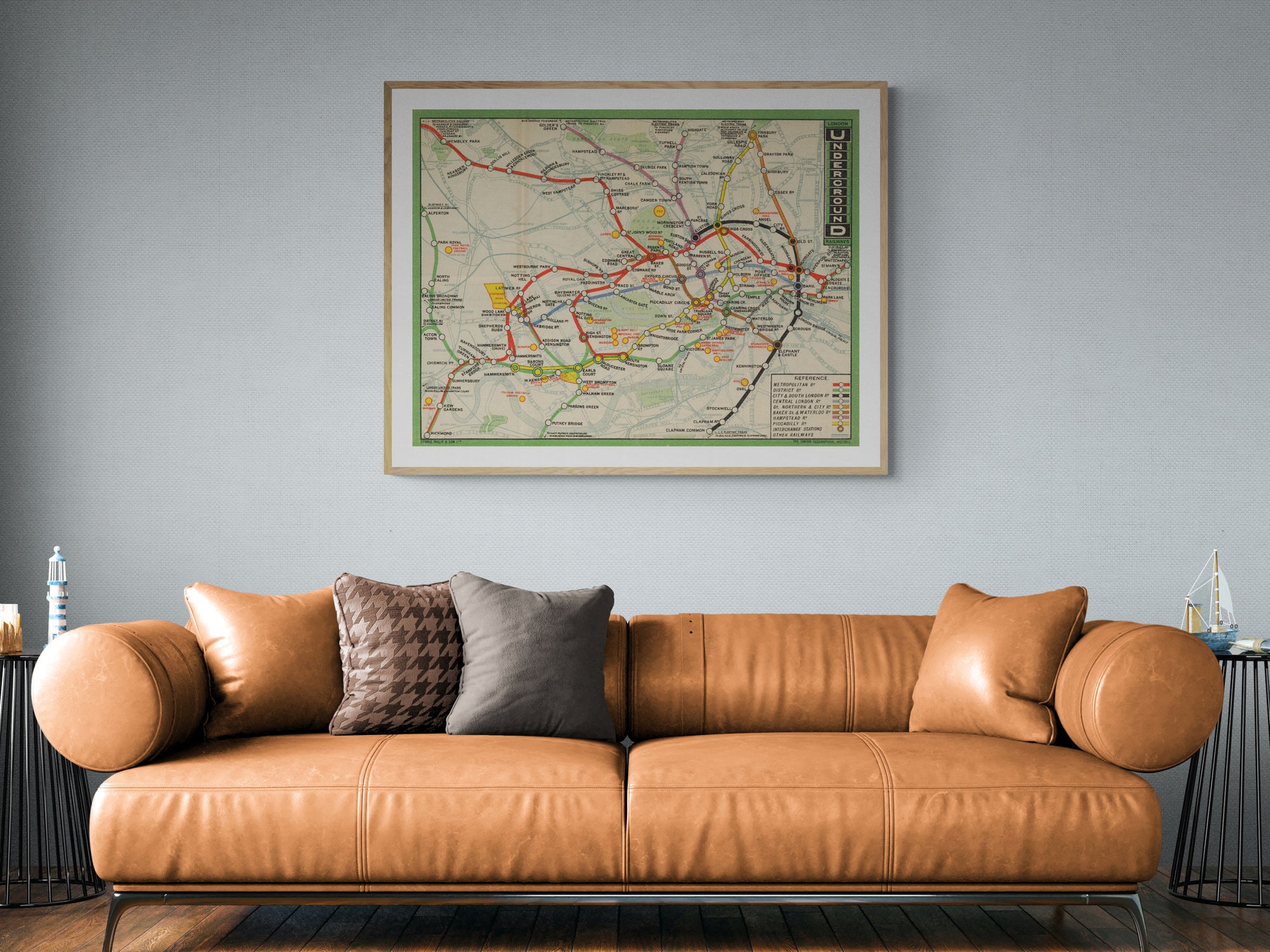 Tube Map London Underground Railways 1912 Old Tube Map Antique - Etsy