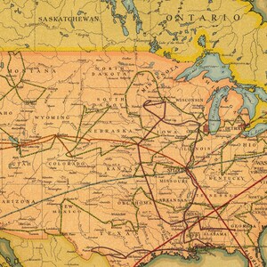 Map Showing The Overland And Overseas Flights Of Charles A. – BLGQMG