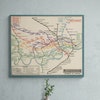 Tube Map London Underground Railways 1912 Old Tube Map Antique Print ...