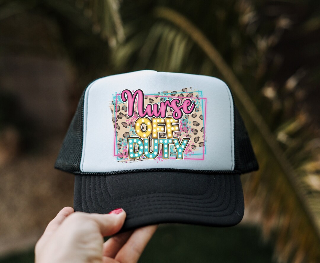 Nurse off Duty, Trucker Hat, ER Nurse, Women's Hats, Nurse Gift, First ...